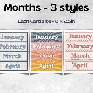 Classroom Flip Calendar, Back to School, Calendar Display, Calendar ...