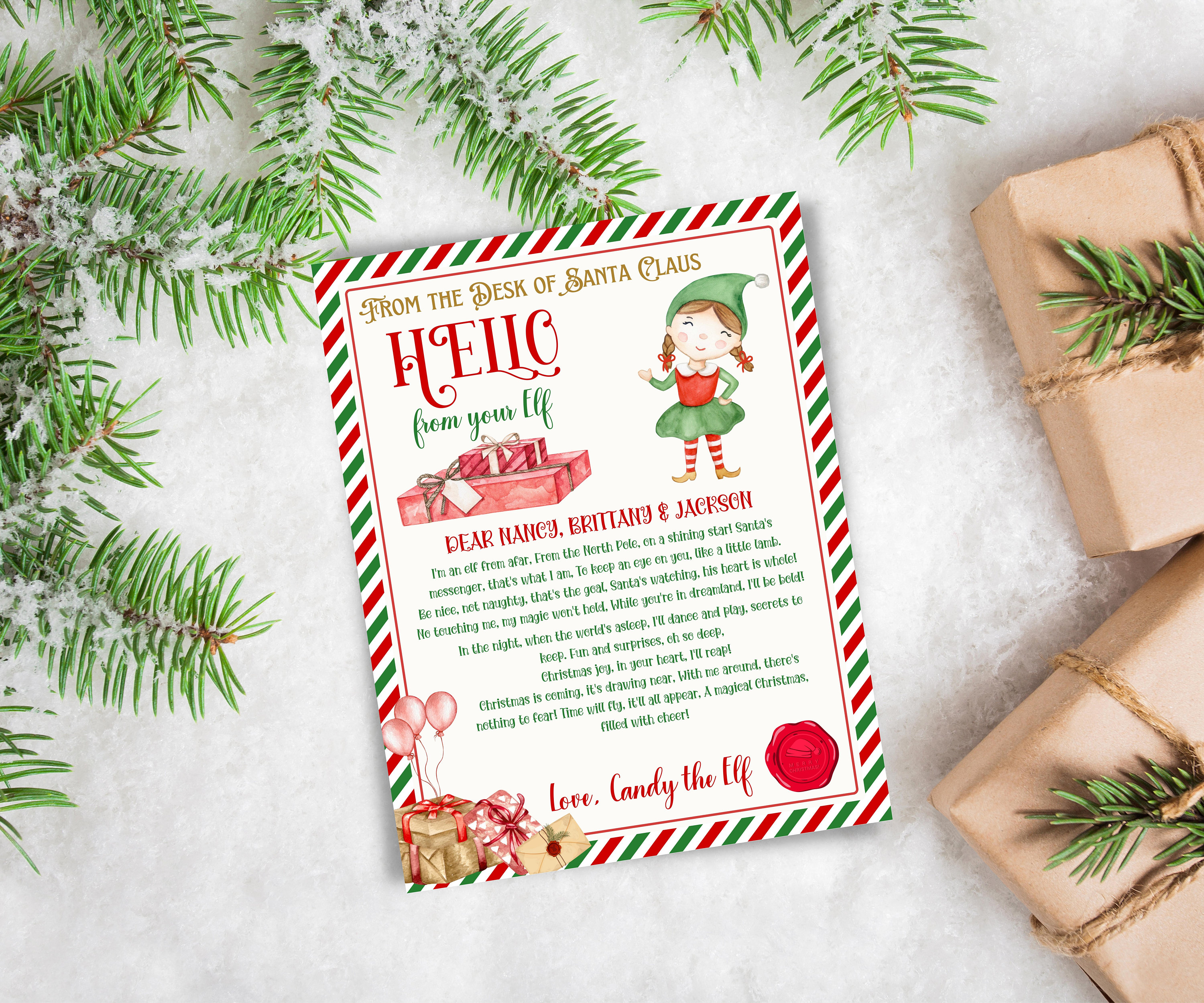 Elf is Back Letter Elf Arrival Letter Elf Return Letter Elf - Etsy