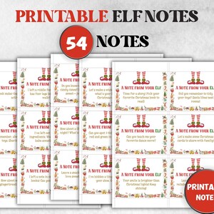 Editable Elf Notes, Printable Christmas Activities, Note From Your Elf ...