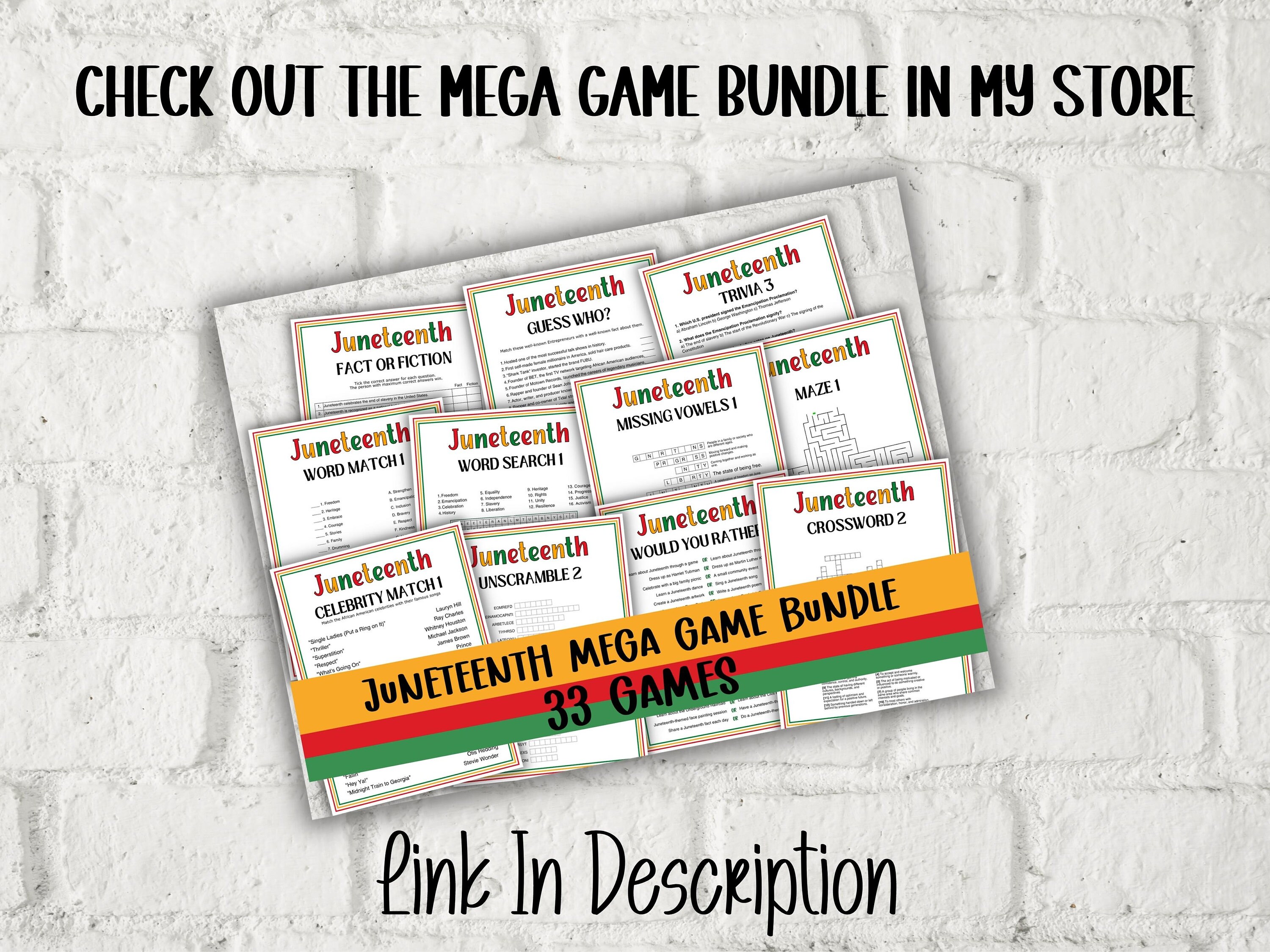 Juneteenth Trivia Bundle I Juneteenth Activities I African - Etsy