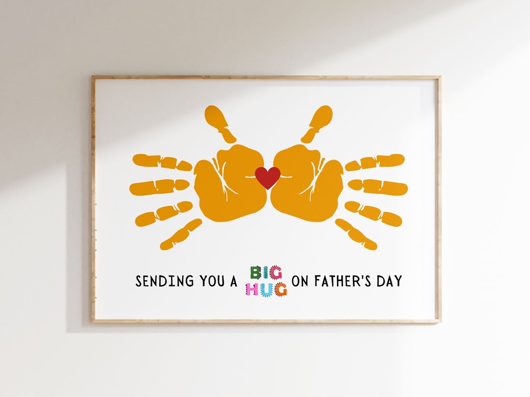 Fathers Day Handprint Art I Handprint Craft I Fathers Day Gift I First ...
