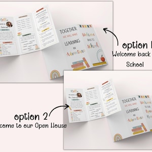 Open House Template Editable I I Meet the Teacher Trifold Brochure I ...