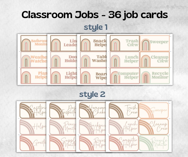 Editable Jobs Chart, Classroom Teacher Resources, Kindergarten ...