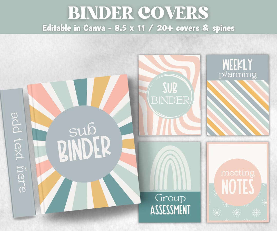 Editable Binder Covers and Spines, Classroom Teacher Binders and Folder ...