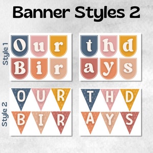 Classroom Birthdays Display, Modern Classroom Decor, Birthday Chart ...