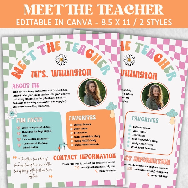 Middle School Meet the Teacher - Etsy
