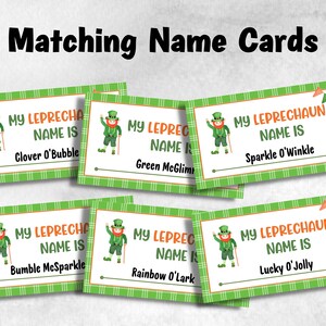 What's Your Leprechaun Name, St Patricks Day Games, Leprechaun Name Tag ...