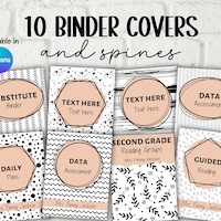 Pastel Boho Student Binder Cover I Classroom Printables I Teacher ...