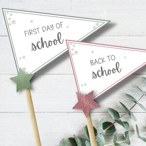 Back to School Pennant Flag, 1st Day of School Pennant Flag, Back to ...