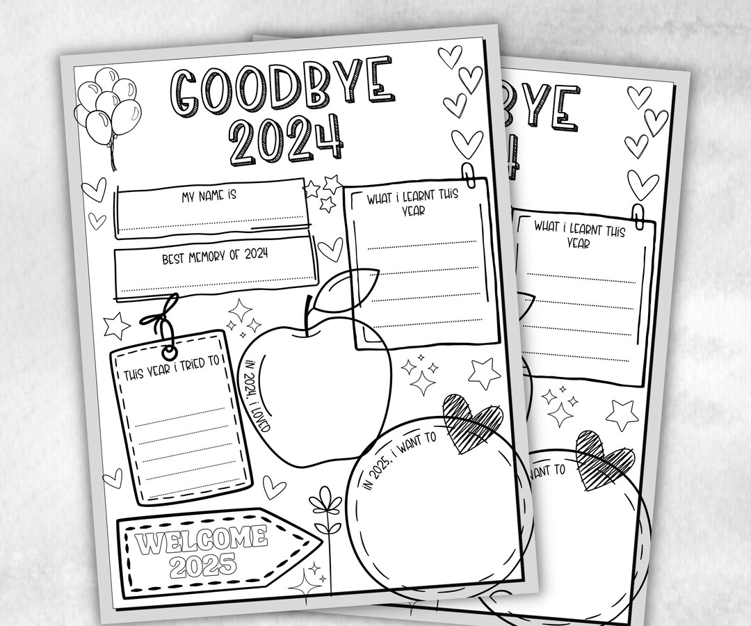 Kids Year in Review, Year Recap Printable, Year in Review Card, End of ...