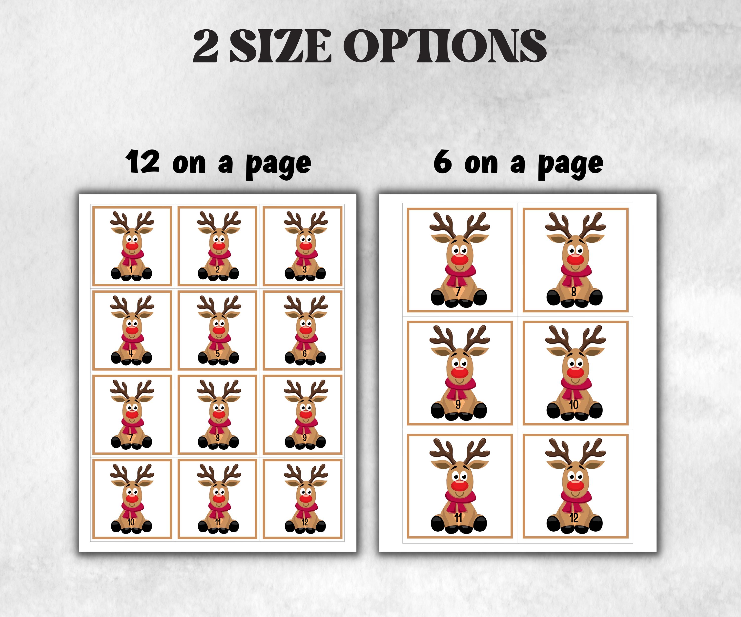 Reindeer Scavenger Hunt Game, Kids Reindeer Games, Xmas Scavenger Hunt ...