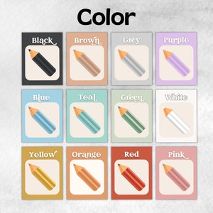 Learning Colors, Classroom Color Poster, Educational Posters, Printable ...