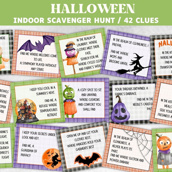 Halloween Scavenger Hunt for Kids - Etsy