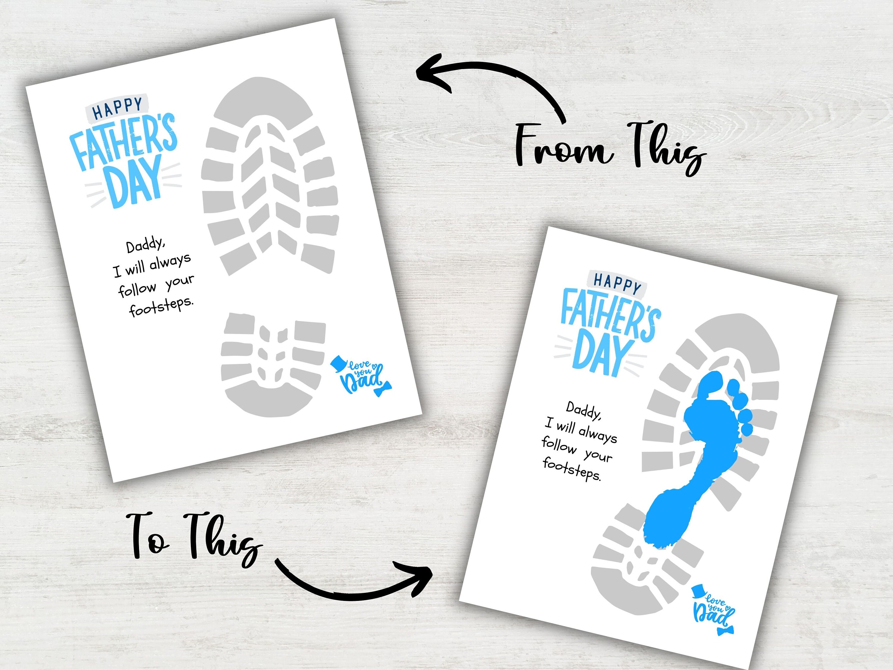 Fathers Day Handprint Art I Handprint Craft I Fathers Day Gift I First ...