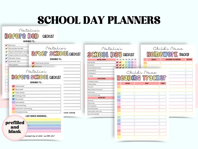 Daily Checklist | Command Center | School Routine | Behavior Chart ...