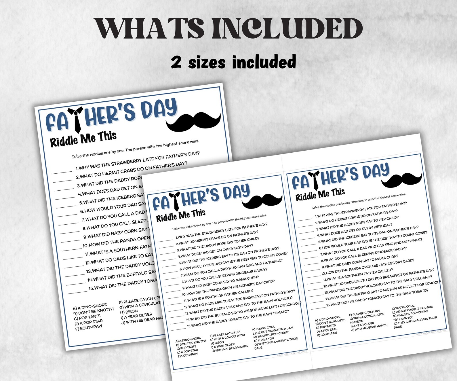 Father's Day Riddles Jokes, Daddy Riddles, Fathers Day Trivia Party ...