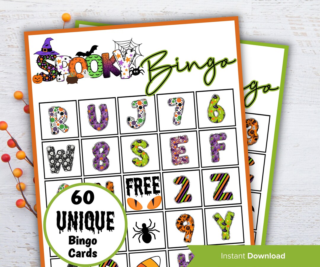 Mix and Mingle Halloween Bingo Cards, Bingo Party Games , Activities ...