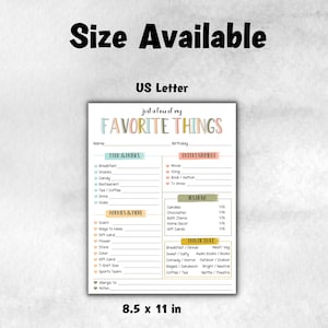 All About Me Questionnaire, Teacher Favorite Things Survey, Get to Know ...