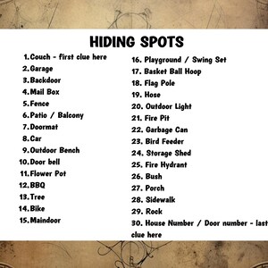 Outdoor Halloween Scavenger Hunt, Scavenger Hunt for Kids, Kids and ...