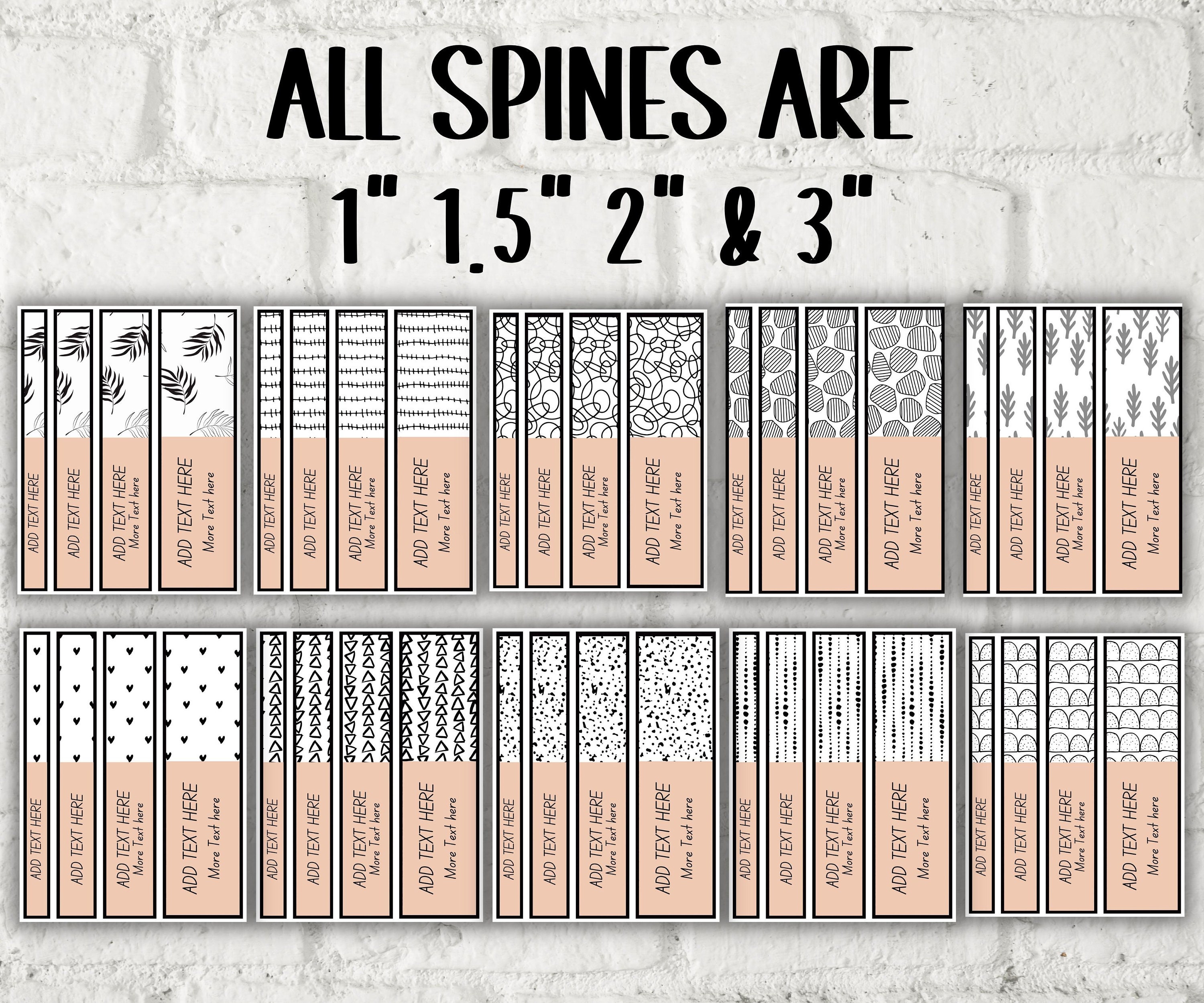 Editable Binder Covers and Spines I Printable Binder Cover I - Etsy