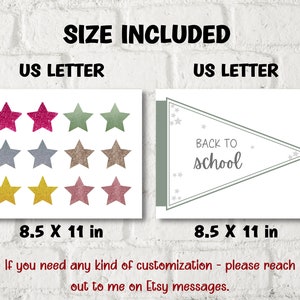 Back to School Pennant Flag, 1st Day of School Pennant Flag, Back to ...