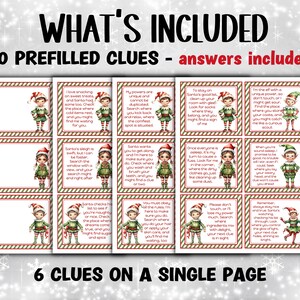 Elf Scavenger Hunt | Elf Props | Printable Elf Game | Christmas Elves ...