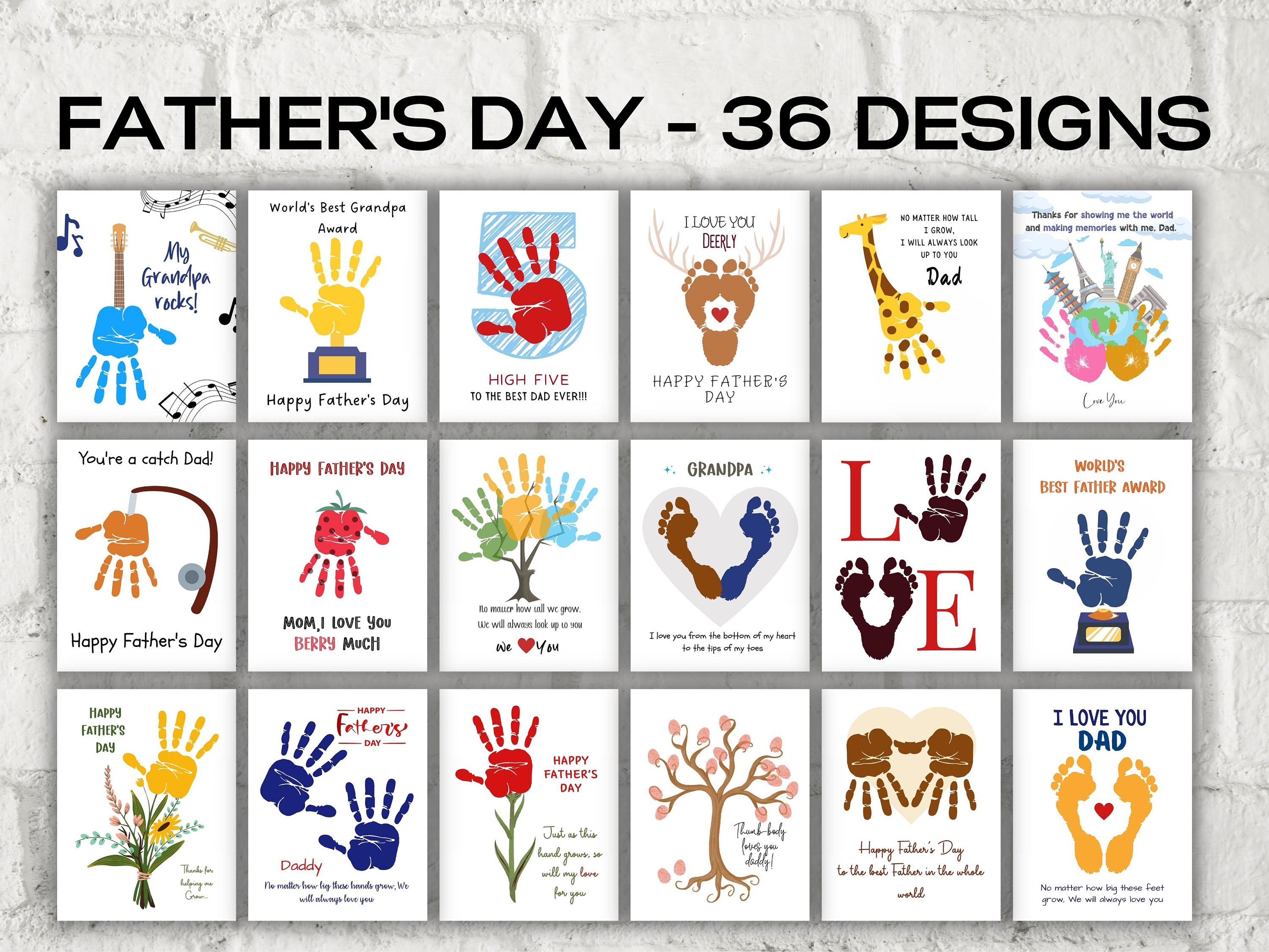Fathers Day Handprint Art I Handprint Craft I Fathers Day Gift I First ...