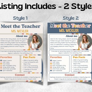Editable Meet the Teacher Template, Teacher Introduction, Back to ...