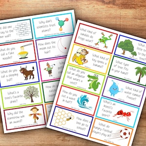 Printable 80 Lunchbox Jokes for Kids | Joke Cards | Funny Riddle Notes ...