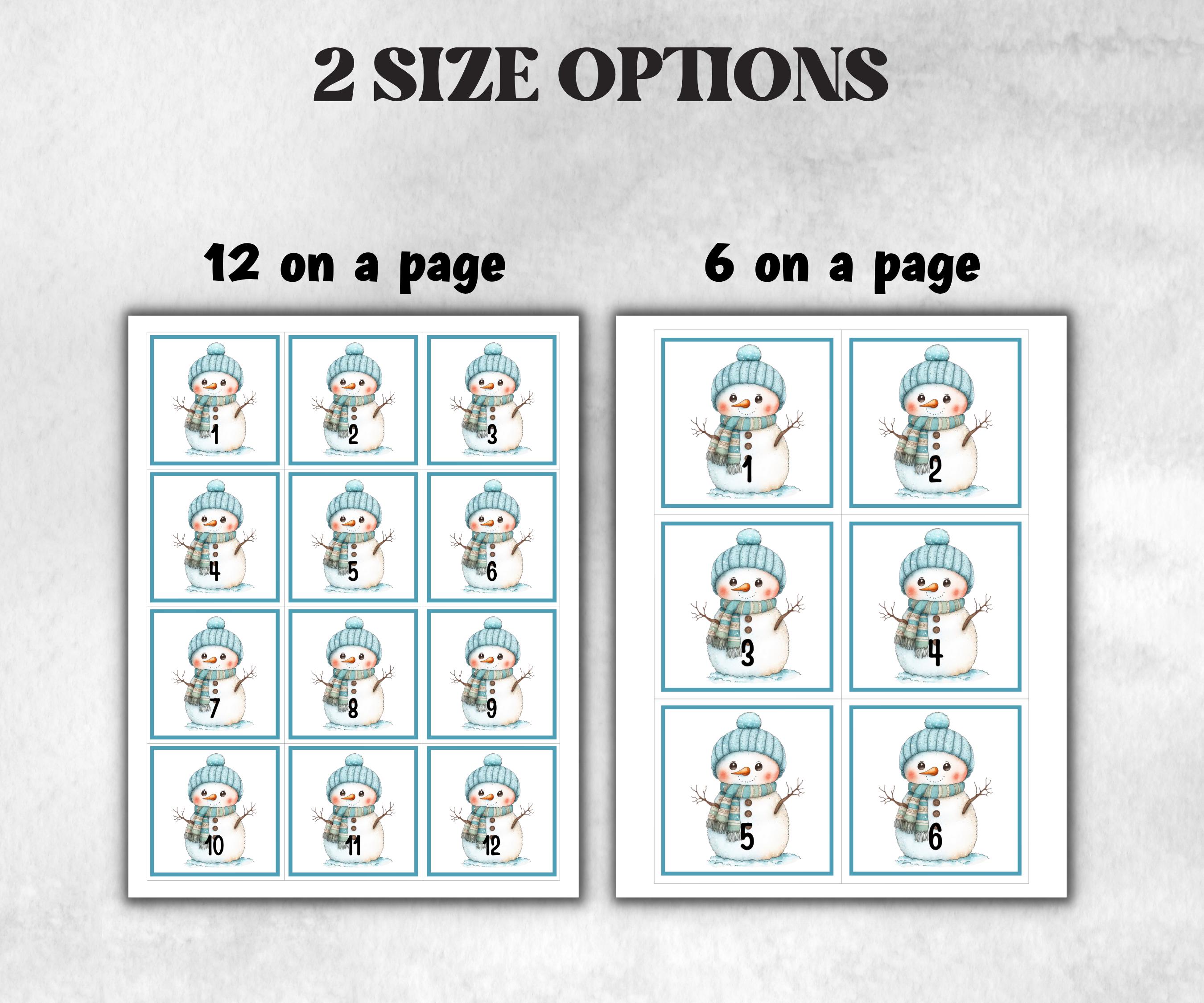 Snowman Scavenger Hunt, Kids Snowman Theme Party, Snowman Birthday ...