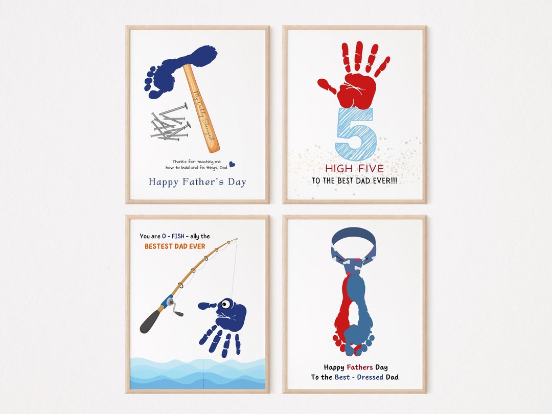 Fathers Day Handprint Art I Handprint Craft I Fathers Day Gift I First ...