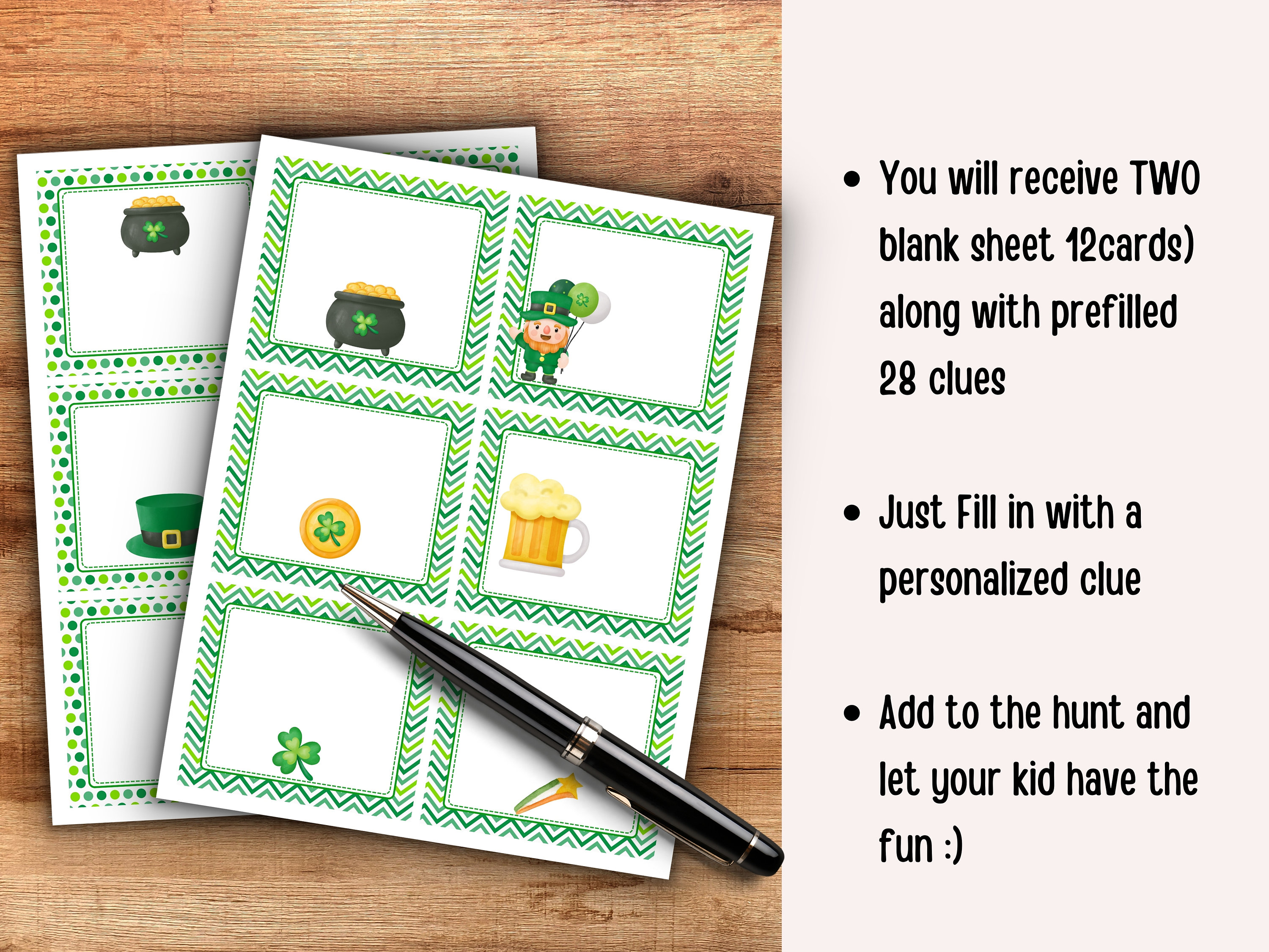 St. Patrick's Day Scavenger Hunt I St Patty Day Game I Letter From ...