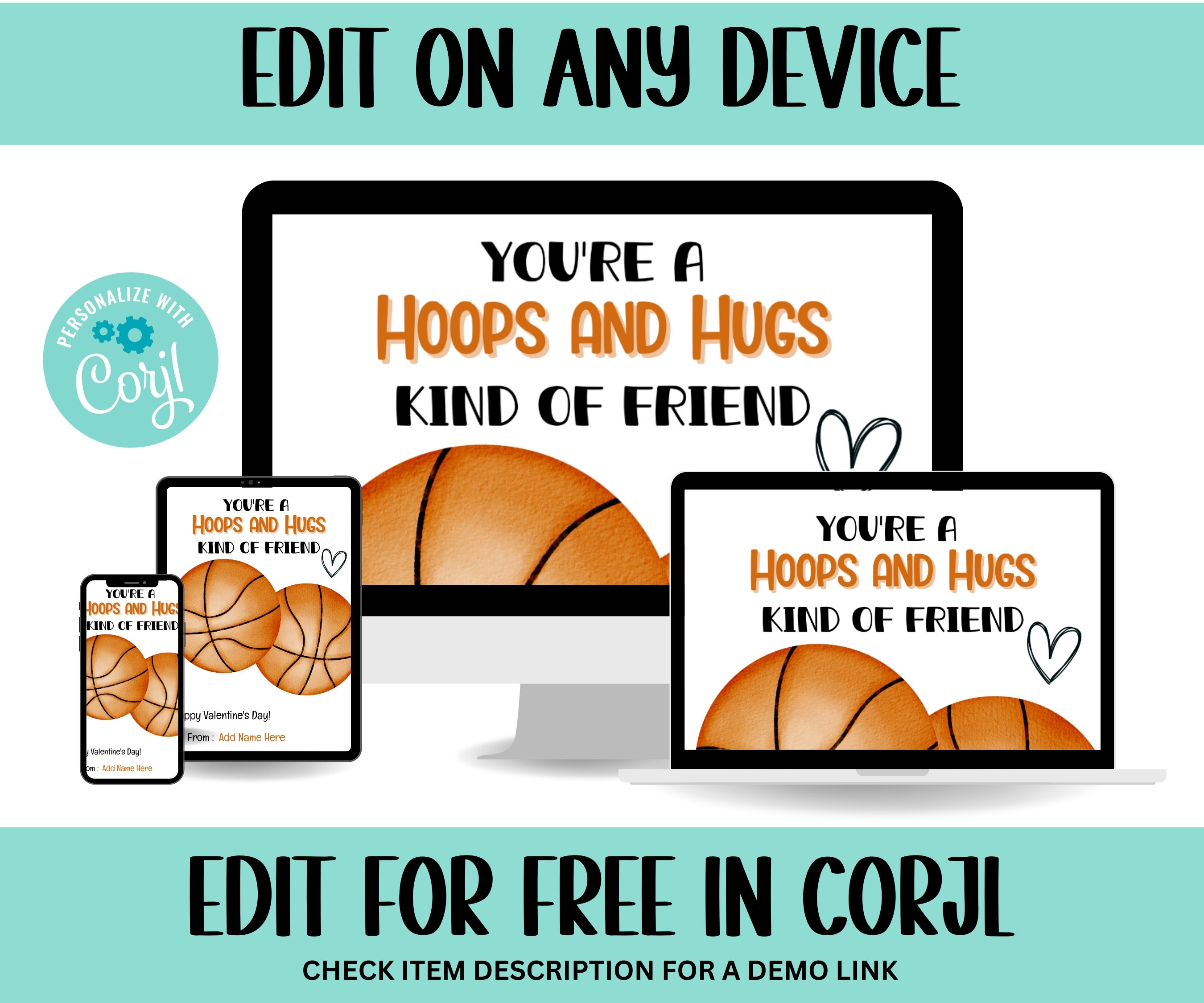 Basketball Valentines Day Cards, Classroom Valentines, Printable School ...