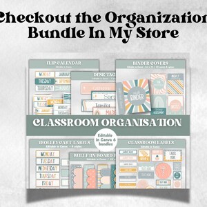 Teacher Cart Labels, Teacher Trolley Organization, Editable Rolling ...