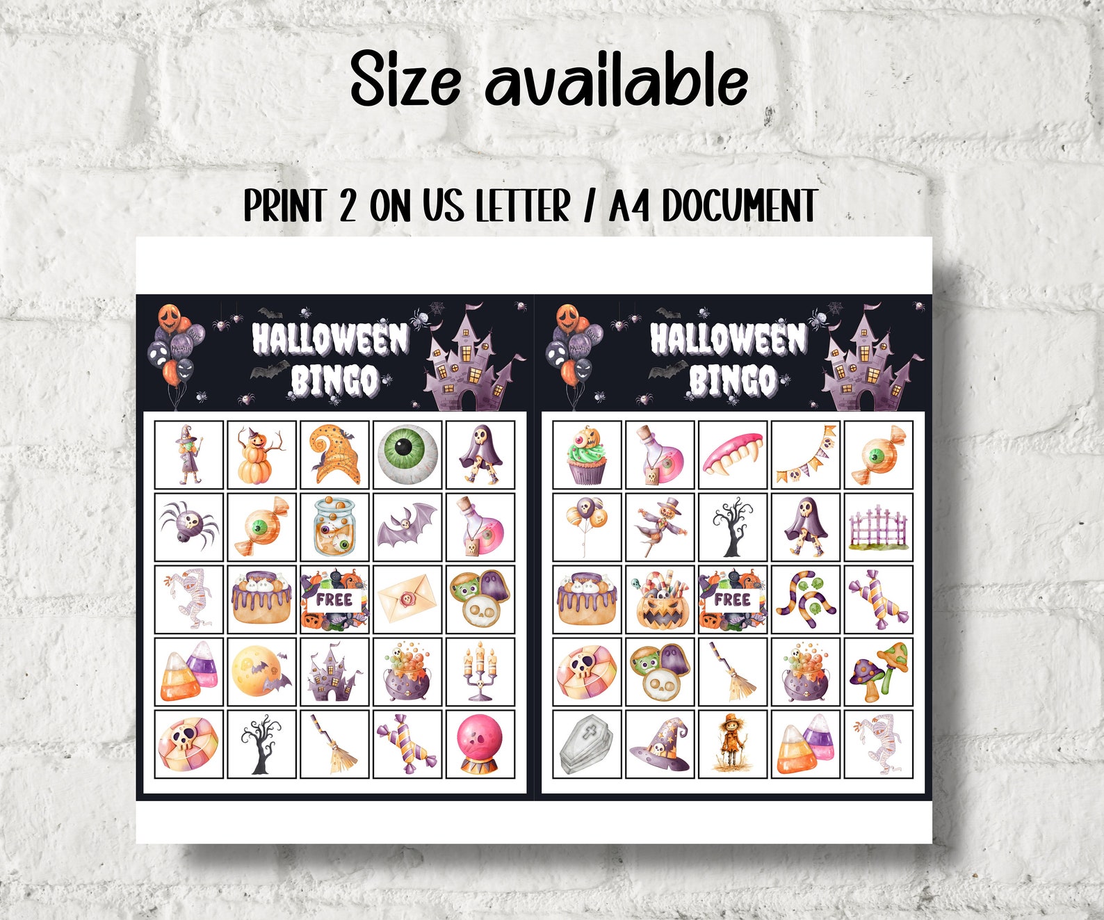 Halloween Bingo | Fun Halloween Games | Halloween Games Printable ...