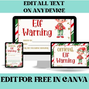 Elf Warning Letter Template, Elf Official Warning Letter, Final Warning ...