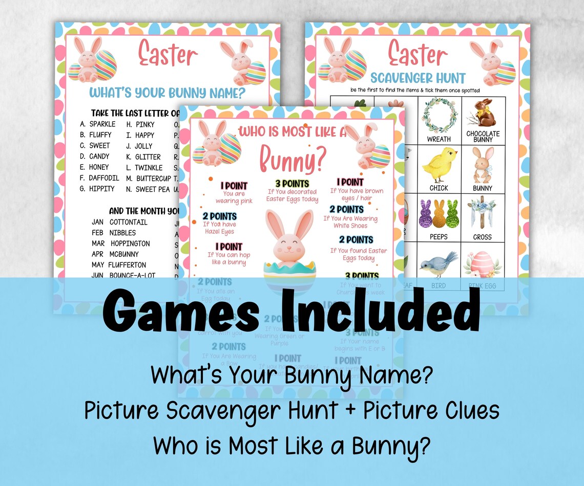 Easter Games Bundle | Easter Classroom Activities for Kids | Easter Pdf ...