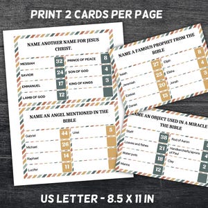 Christian Bible Study Game, Bible Trivia for Adult and Teen, Bible ...