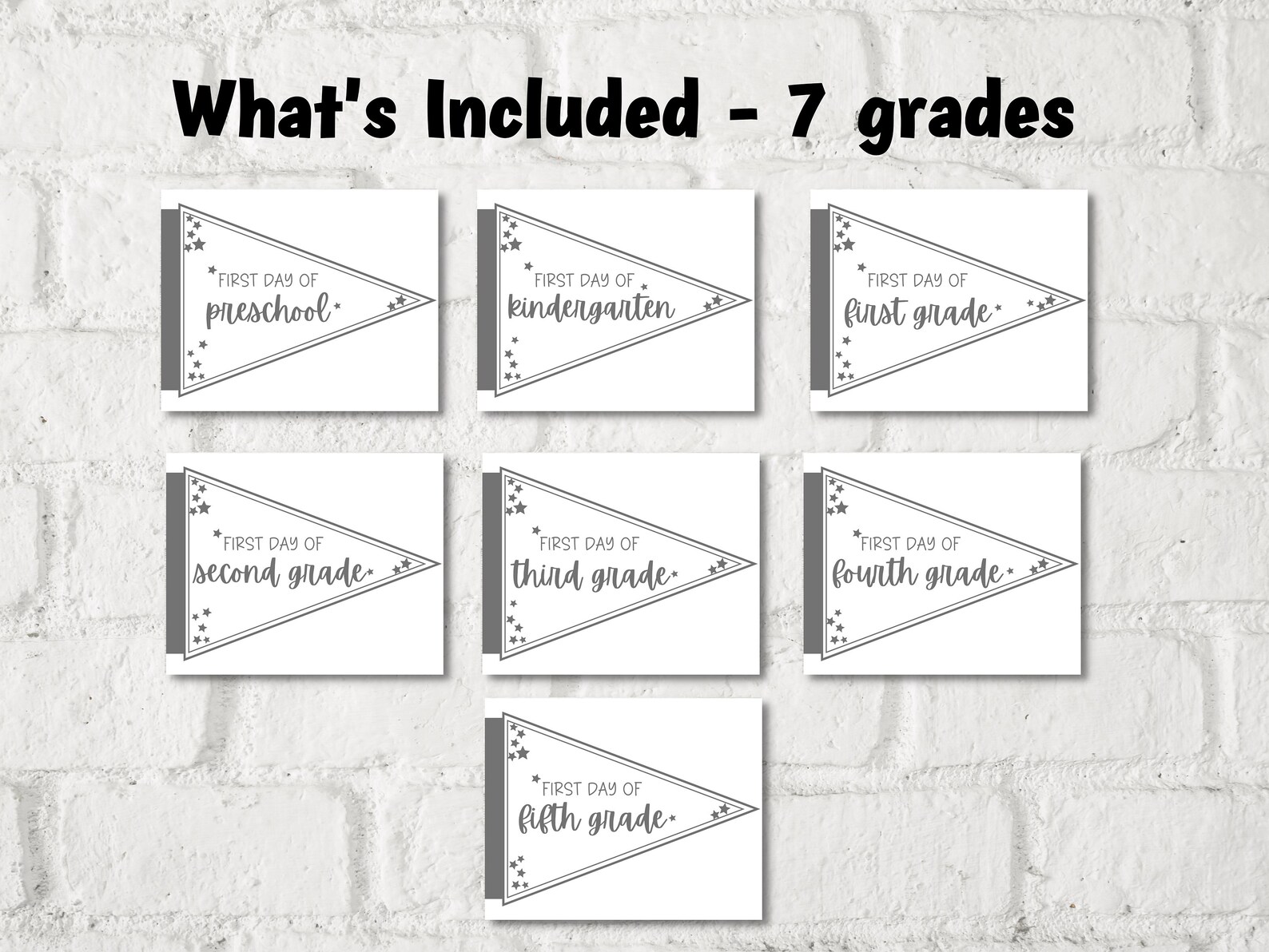 Pennant Flag, First Day of School Flag, 1st Day of School Pennant Flag ...