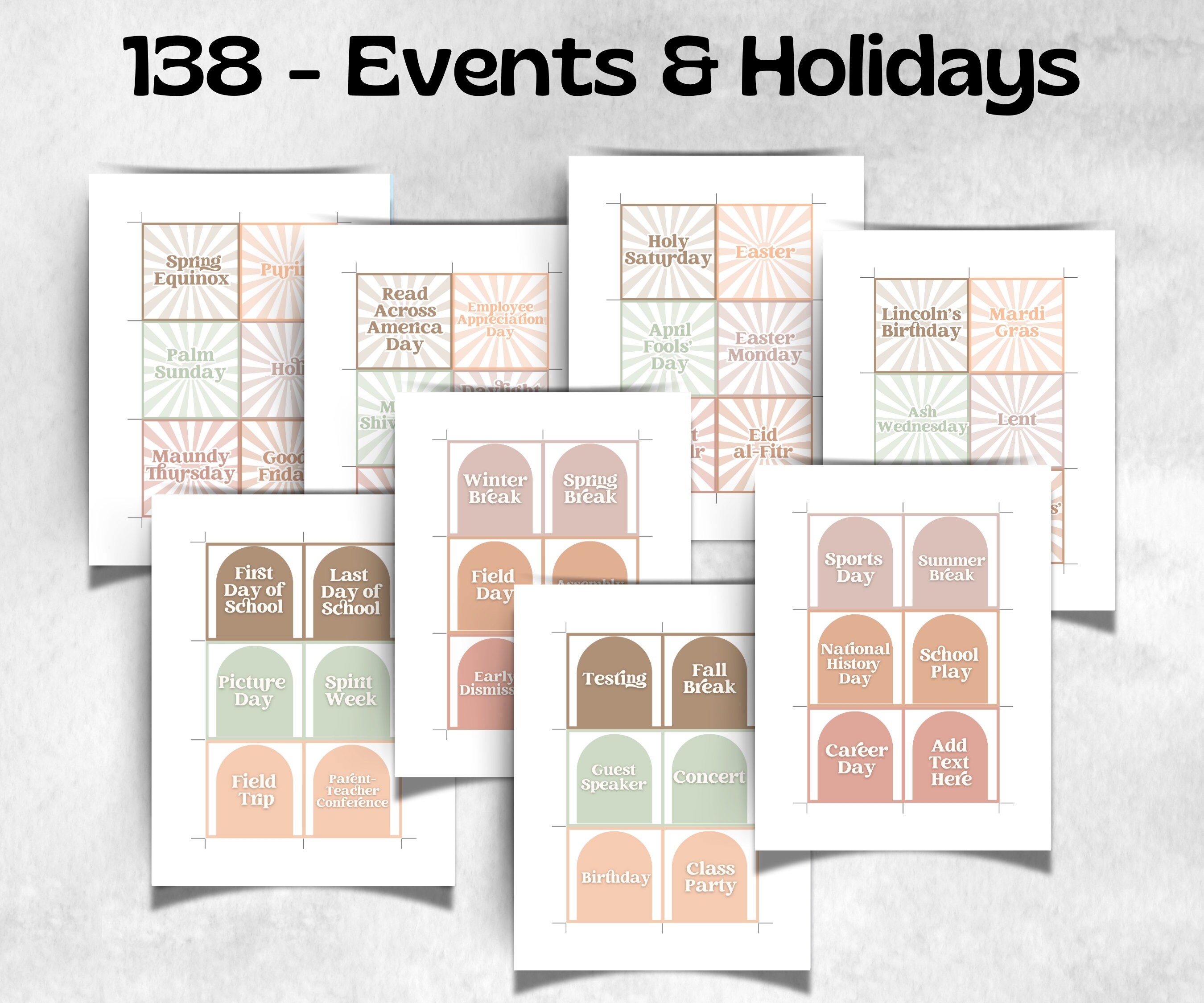 Editable Calendar Display, Classroom Calendar, Back to School, School ...