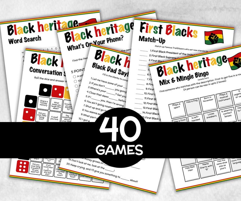 Black History Month, Black Family Trivia, Juneteenth Activity, African ...