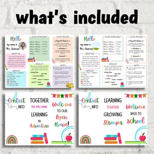 Meet the Teacher Template, Editable Open House Template, Trifold ...