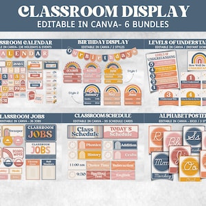 Classroom Decor, Boho Decor Themes, Bulletin Board, Homeschool Decor ...