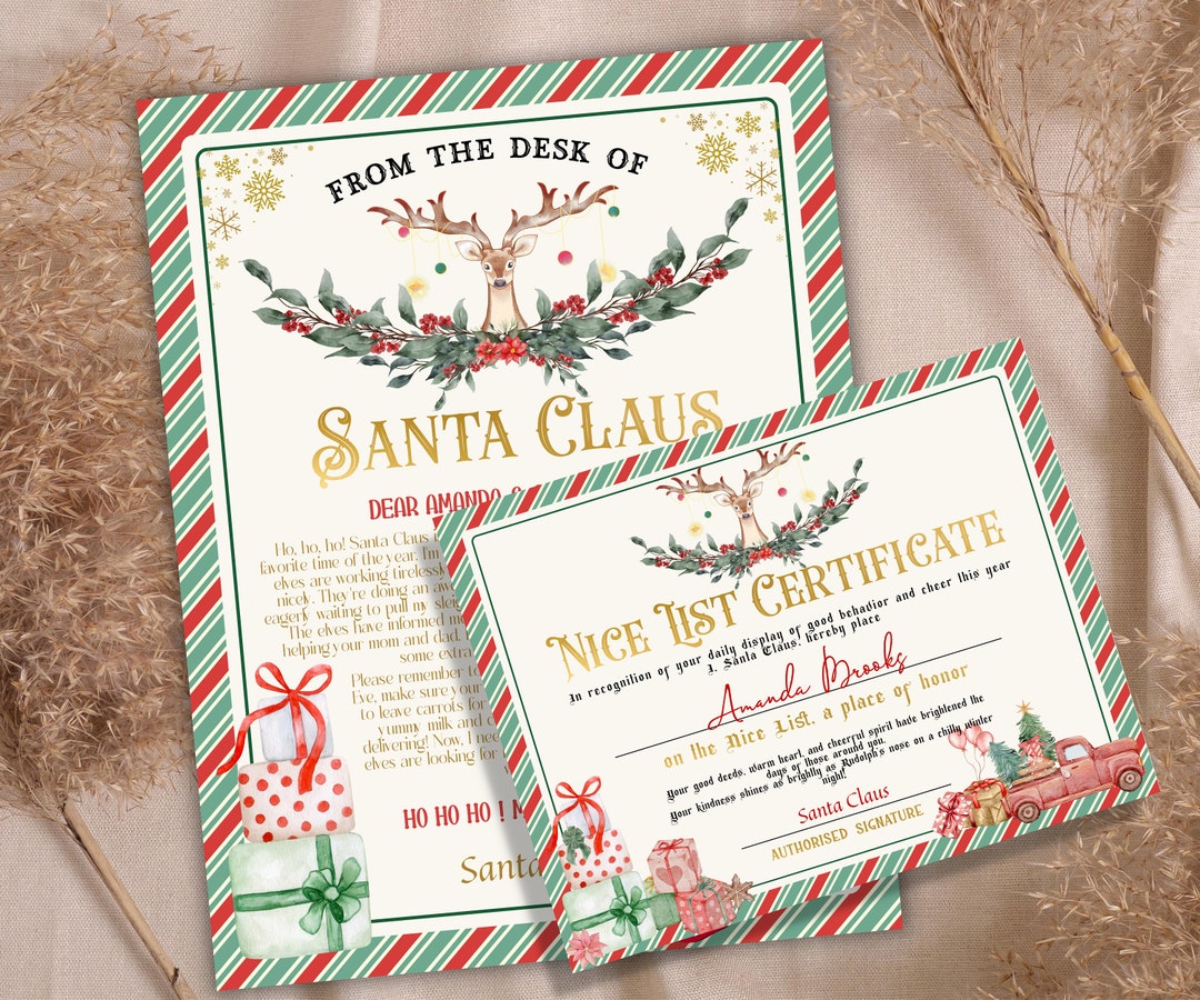 Editable Santa Letter | Official Santa Mail | Stocking Stuffer ...