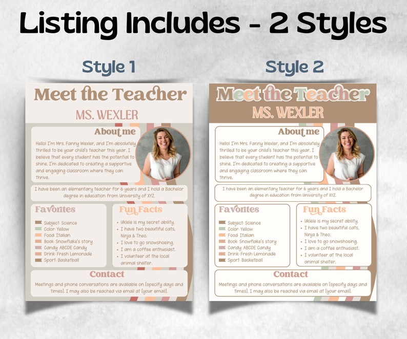Teacher Introduction, Editable Meet the Teacher Template, Back to ...
