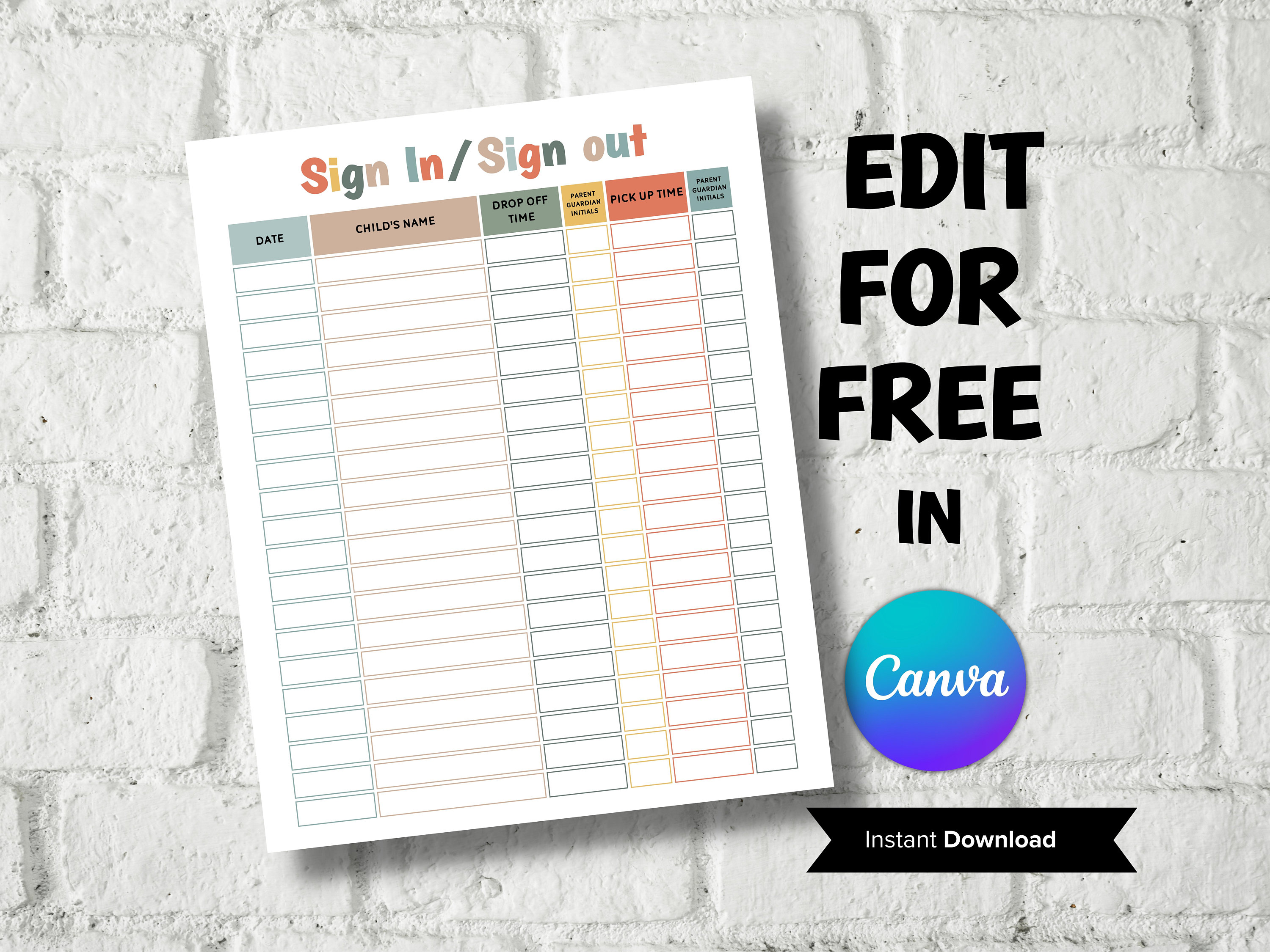 Daycare Forms Bundle, Starter Kit, Childcare Forms, Inhome Daycare ...