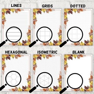 Autumn Stationary Printable Stationery, Realtor Fall Writing Stationery ...