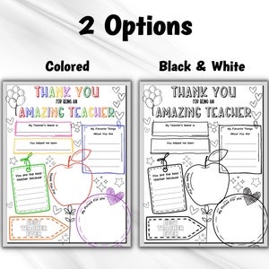 Printable Teacher Appreciation Week | Printable All About My Teacher ...