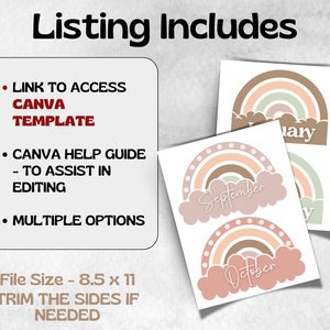 Neutral Classroom Decor, Classroom Birthday Display, Birthday Chart ...