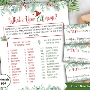 What's Your Elf Name, Elf Name Board Sign, Elf Name Generator ...